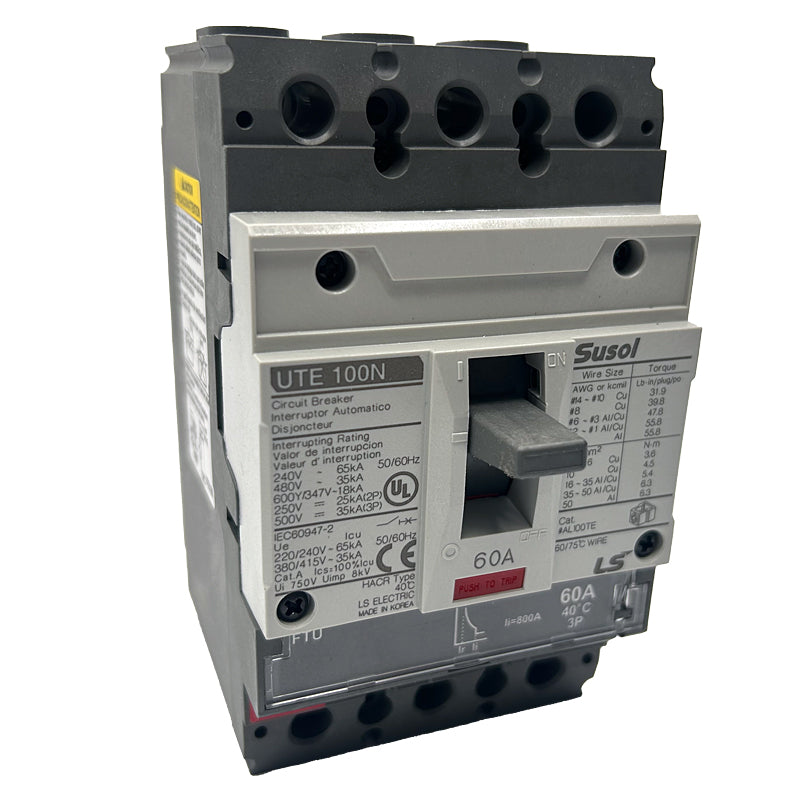 UTE100N FTU 60A 3P LL UL – EV-Tronix